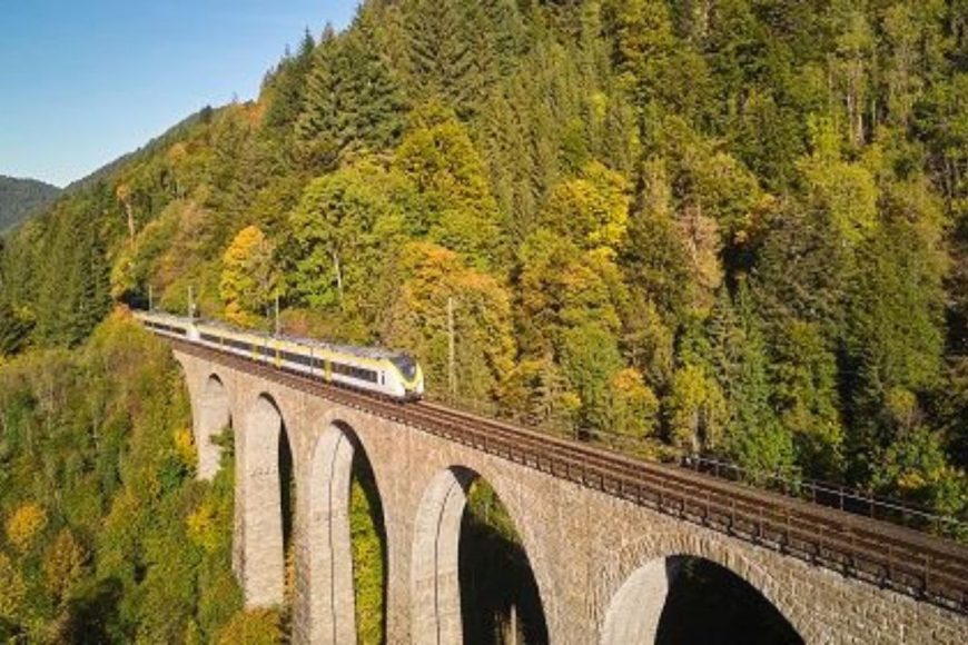 In treno nella Foresta Nera sulla ferrovia più ripida della Germania ...